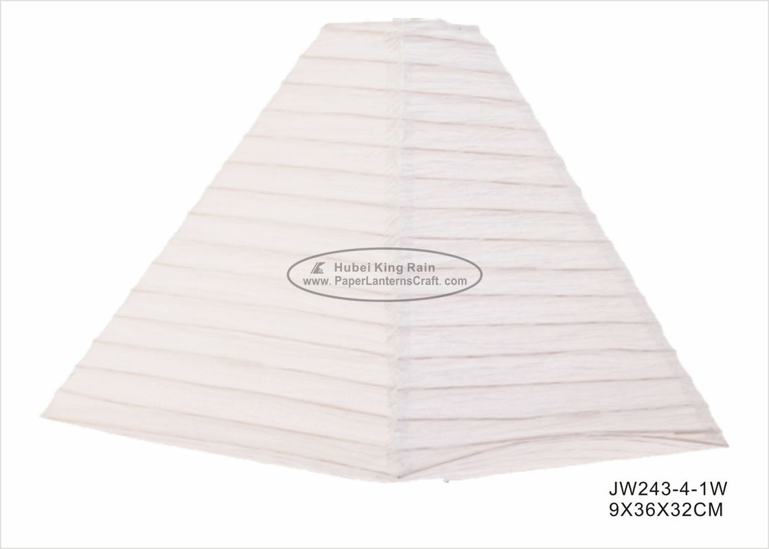 Triangle Lampion Unique Shaped Paper Lanterns Floor Standing 9 X 36 X 32cm